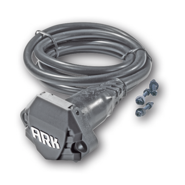 7 Pin Small Round Plastic Socket & Cable | ARK