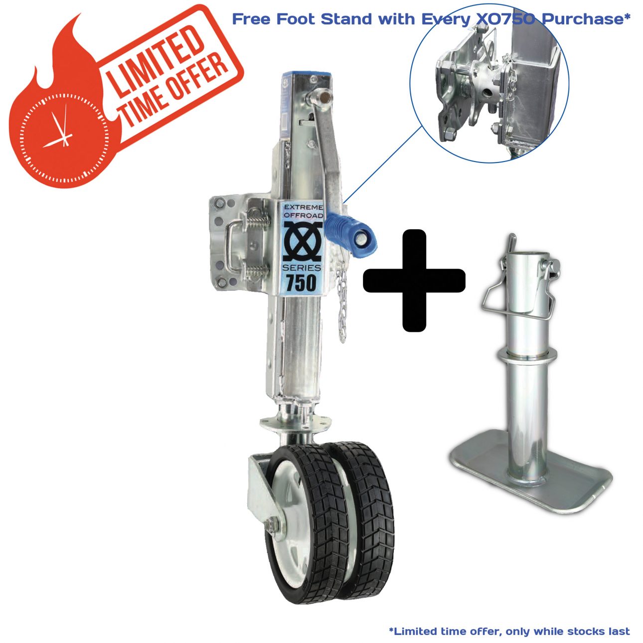 XO750 Jockey Wheel Tube Mount | ARK